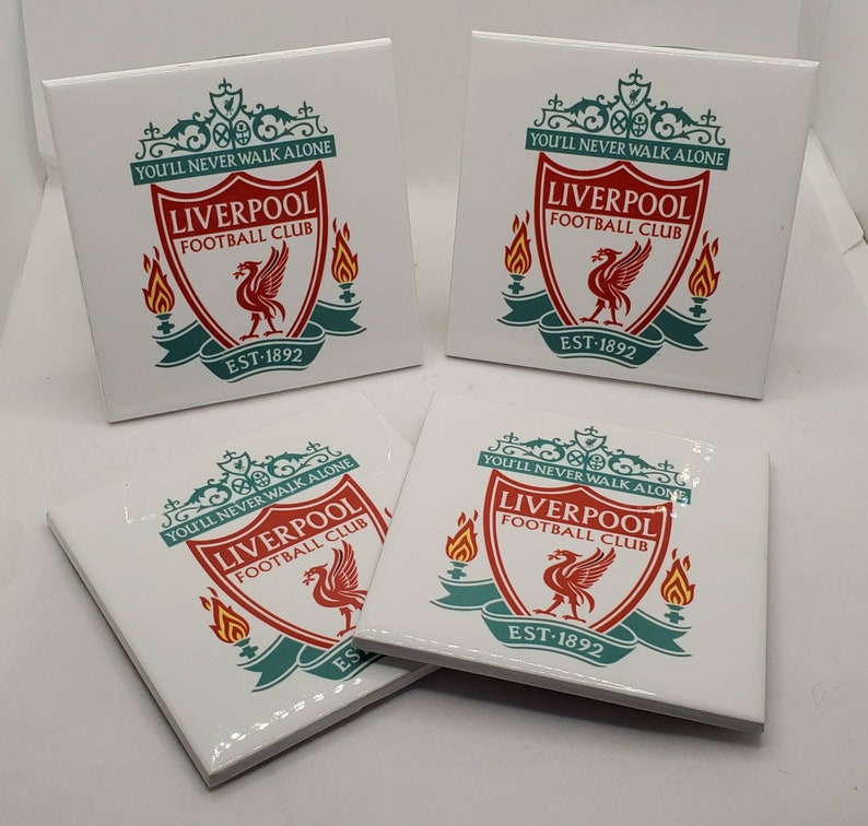 Tile Coasters Liverpool FC Ceramic Coasters Handmade - Etsy