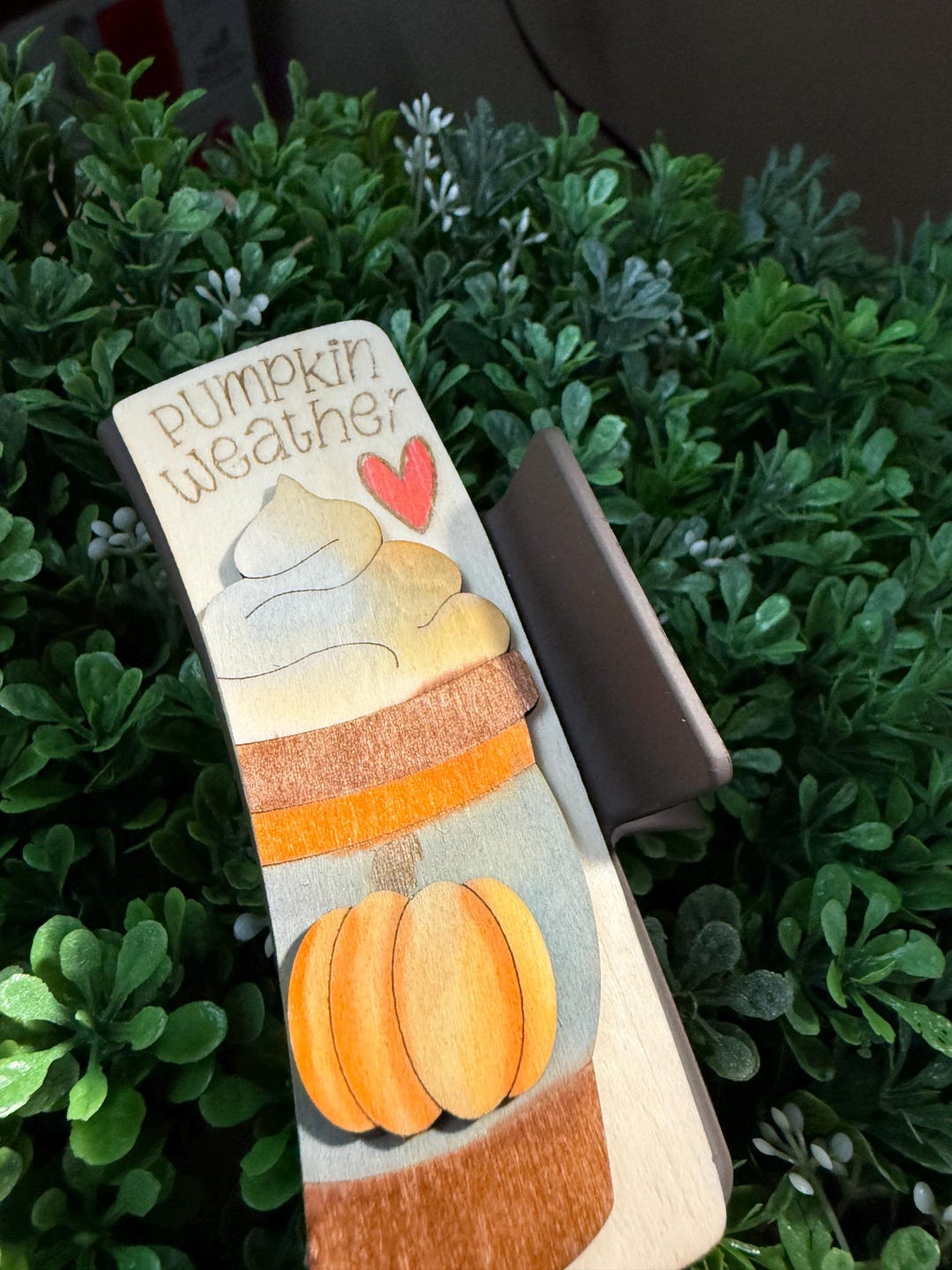 Pumpkin Spice Hair Claw Clip - Etsy