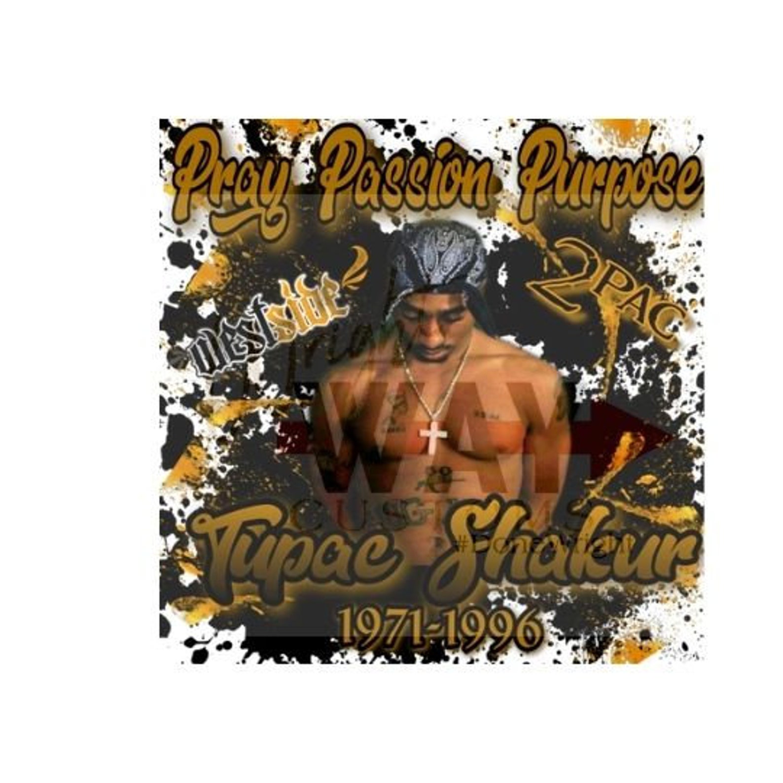 2pac Pray Purpose Passion - Etsy