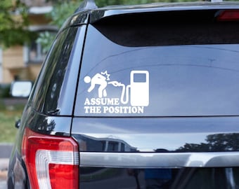 Assume the Position Sticker Vinyl Decal Bumper Sticker - Etsy