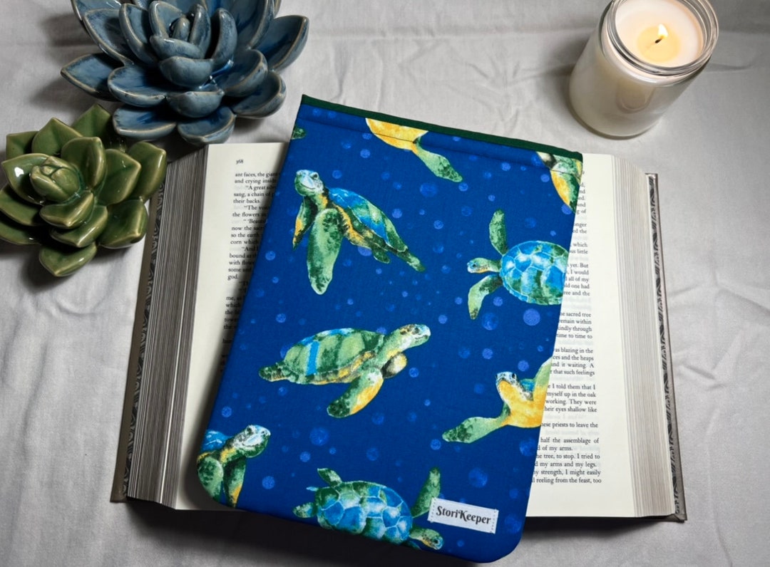 Sea Turtle Book Sleeve: Padded Tablet Protector - Etsy