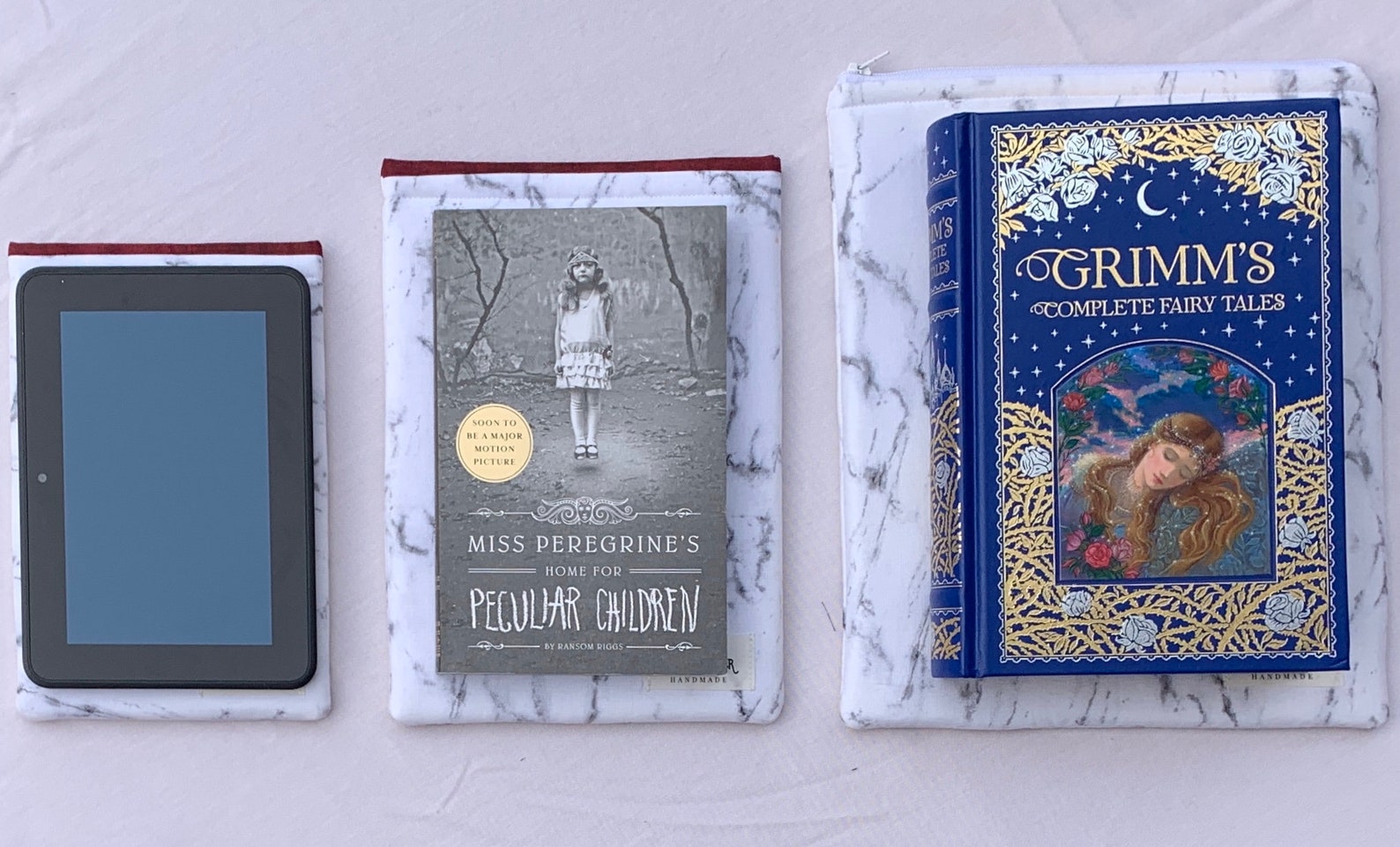 Padded Marble Book Sleeve Tablet Sleeve Tech Case | Etsy