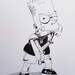 Gothic Bart Simpson Grunge Cartoon Tattoo Pop Culture Art Print - Etsy