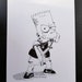 Gothic Bart Simpson Grunge Cartoon Tattoo Pop Culture Art Print - Etsy
