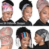 Dreadlock Scarf Head Wrap Turban Large - Etsy