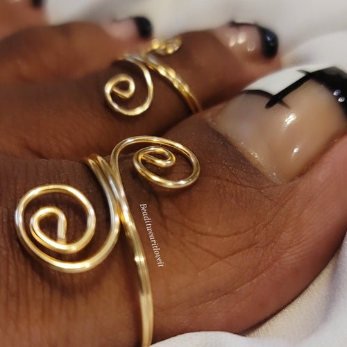 Adjustable Wire-wrapped Rings | Etsy