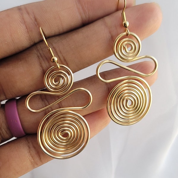 Wire Wrap Earrings - Etsy