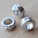 Set of 3 Metal Loc Ring Beads, Silver 6mm Hole Hair Beads, Wholesale ...