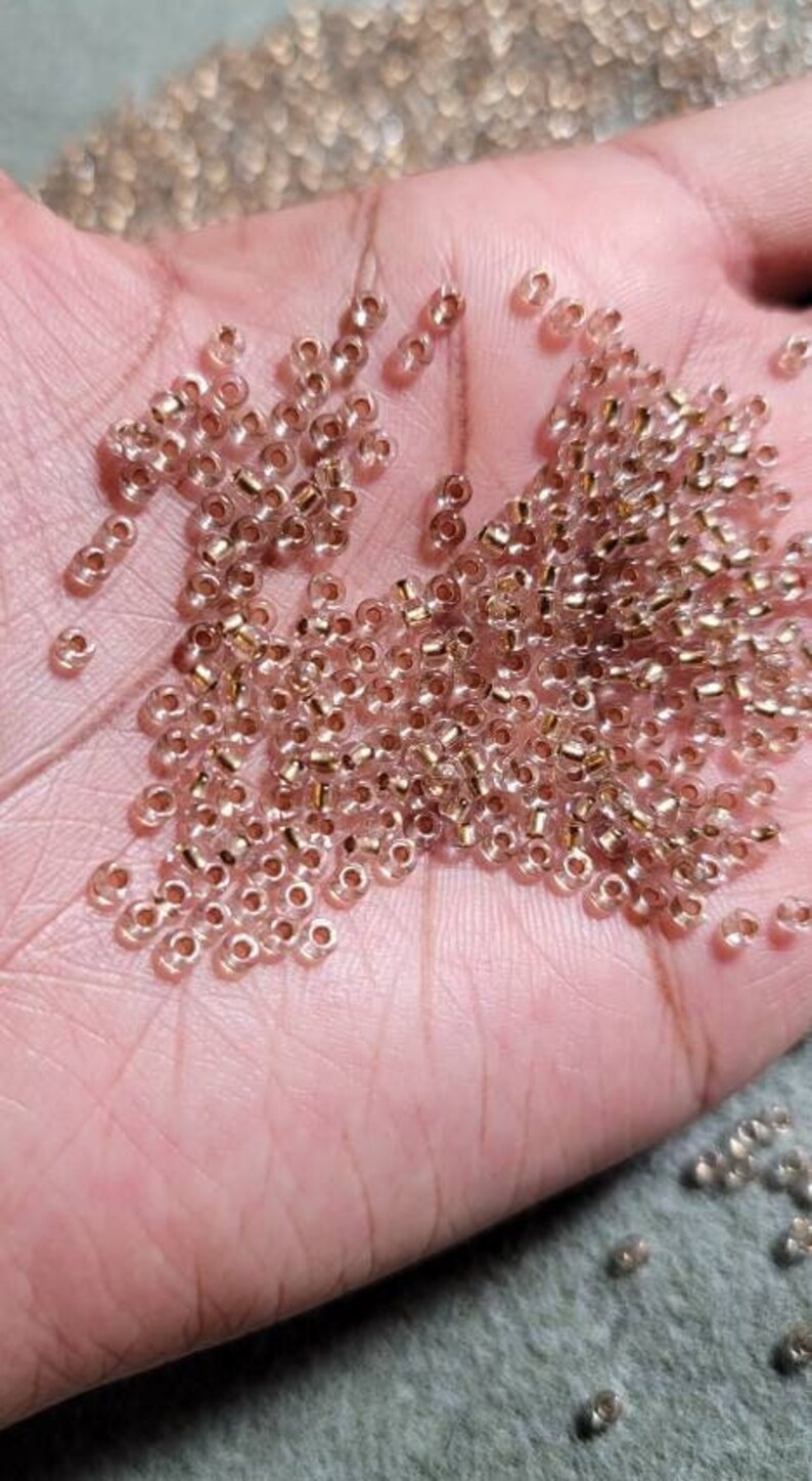 Small Gold Lined Clear Loc Sprinkle Beads, Braid Jewelry Dreadlock ...