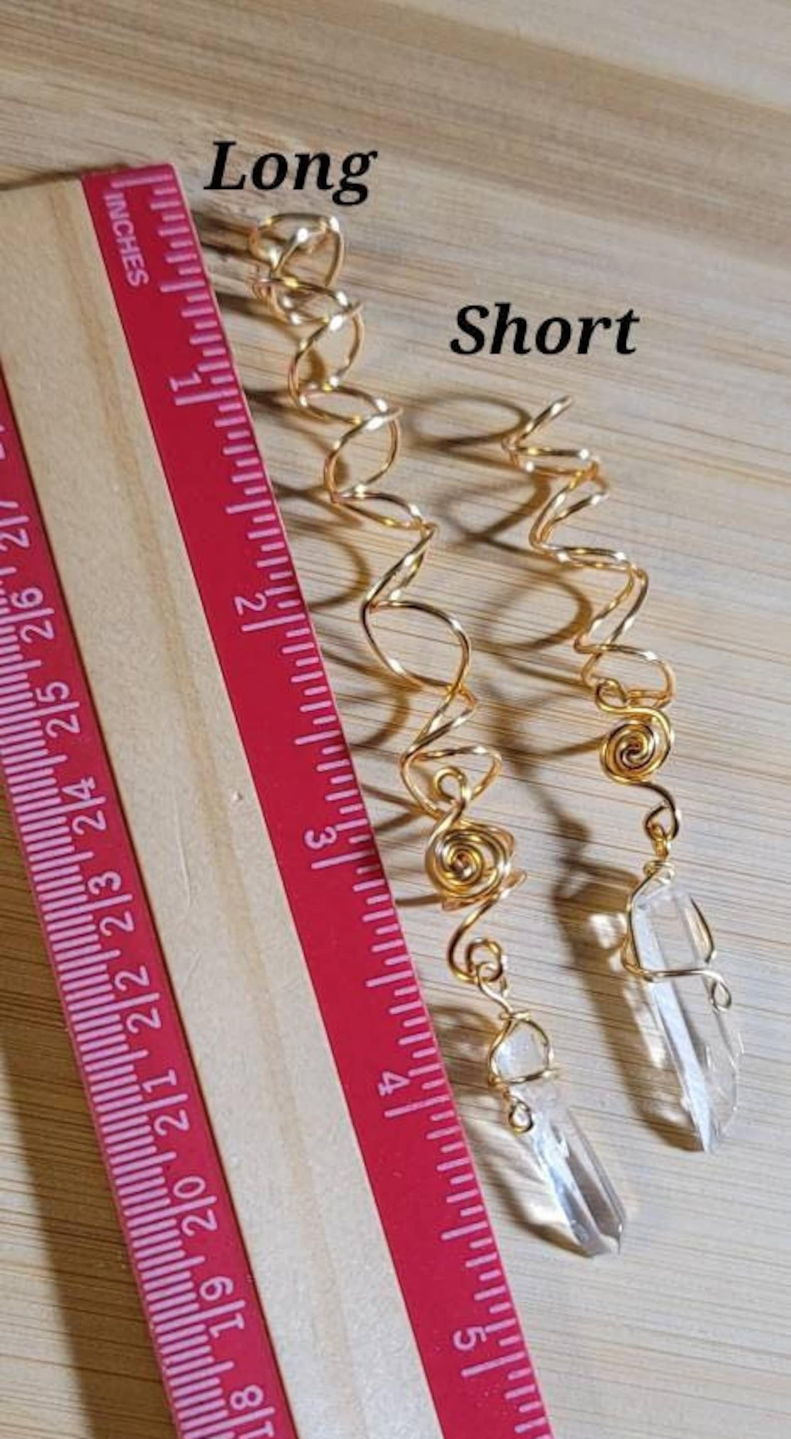 Quartz Crystal Loc Jewelry. Dreadlock Hair Accessories, Beads for ...