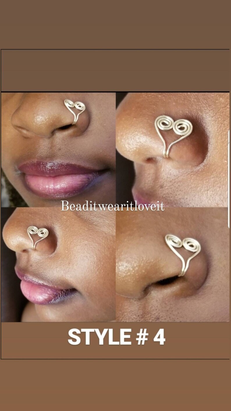 Indian Nose Ring, Multiple Style Options - Etsy