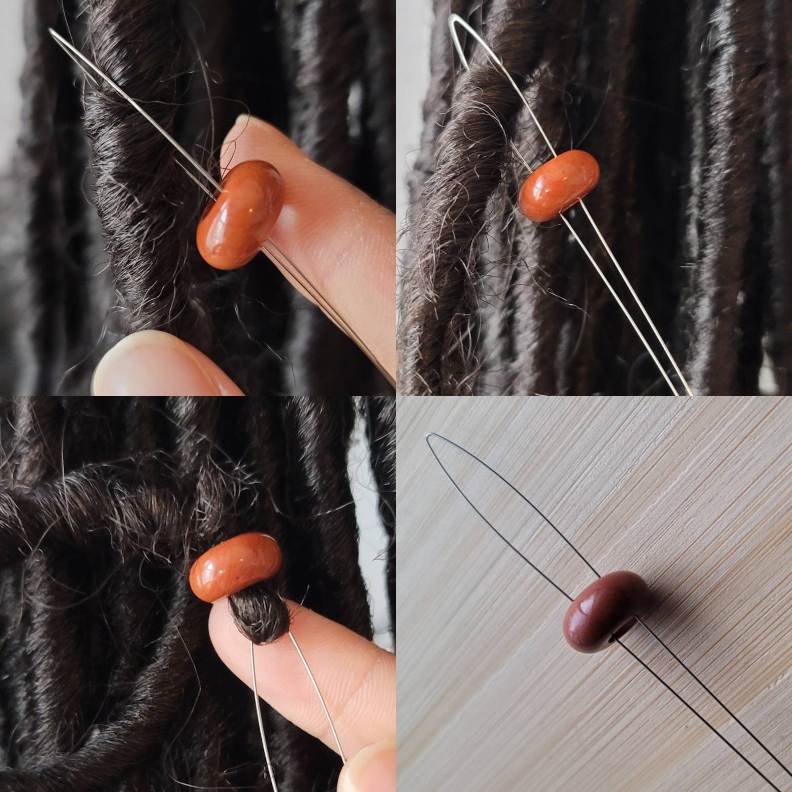 Loc Jewelry Bead Threader, Dreadlock Hair Accessory Tool, Set of 2 Bead ...