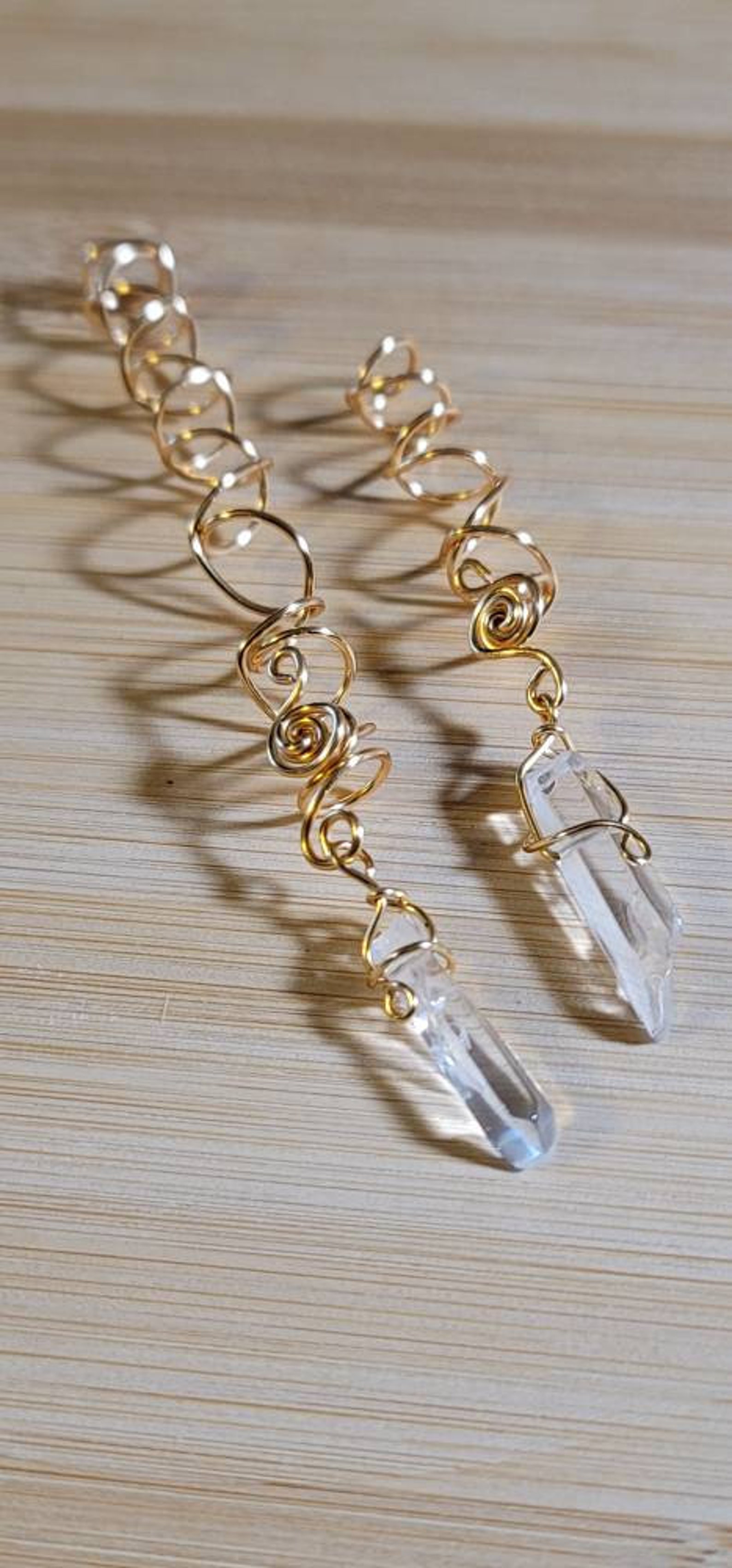 Quartz Crystal Loc Jewelry. Dreadlock Hair Accessories, Beads for ...