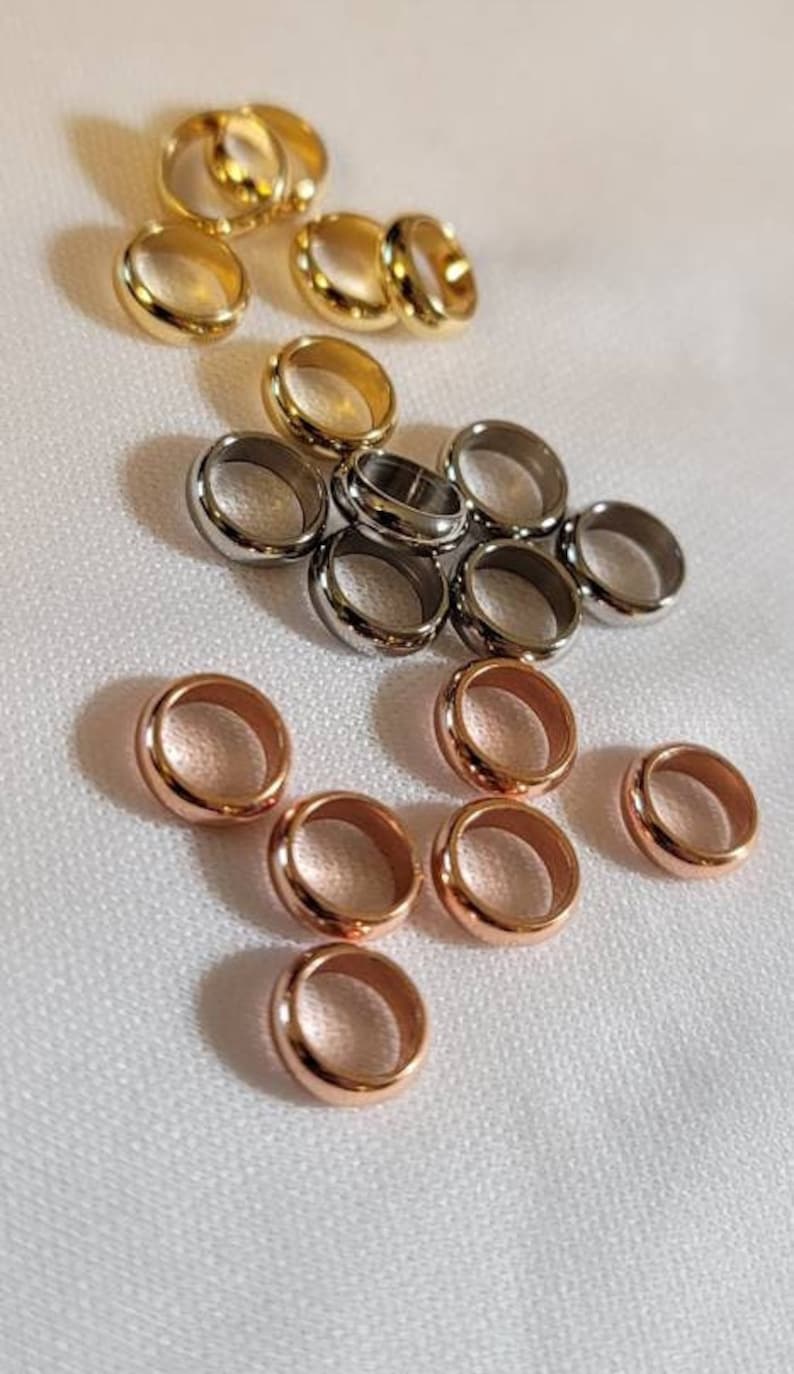 10 Stainless Steel Loc Beads Wholesale Dreadlock Hair - Etsy