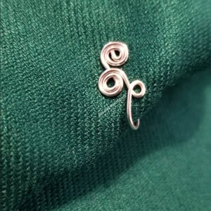 Nose Ring No Piercing Needed, Silver Nose Cuff, Afrocentric Nose Jewelry, the Loopty Loo Nose ...