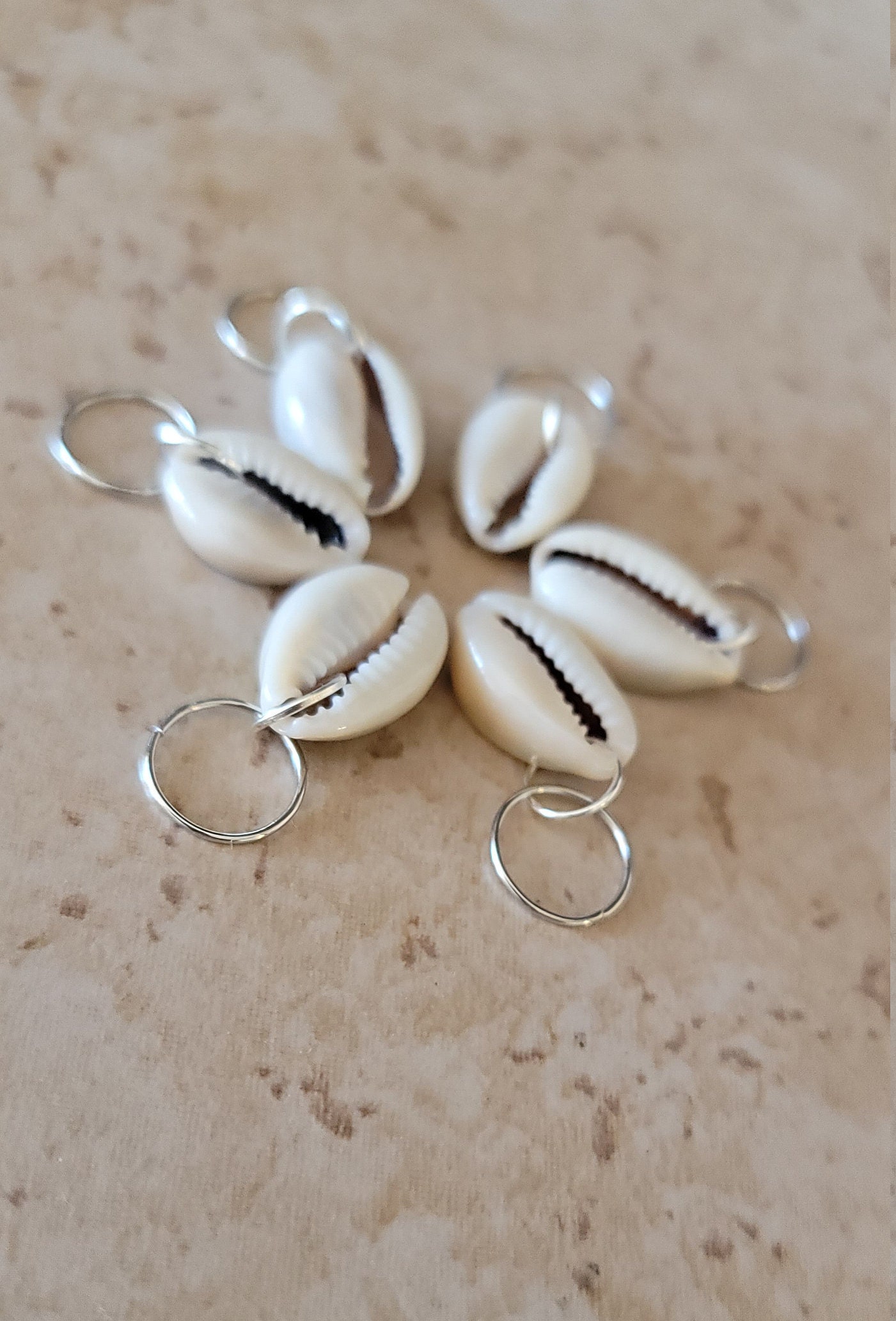 6pcs Gold Cowrie Shell Hair Rings Dread Rings Loc Jewelry | Etsy