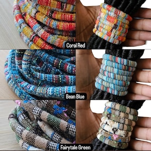 No Wire Dreadlock Loc Ties, Long Cotton Hair Tie, Thick Hair Holder ...