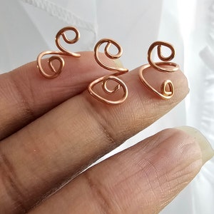 Set of 3 Loc Cuffs, Copper Loc Sprinkle Beads Set, Braid Jewelry ...