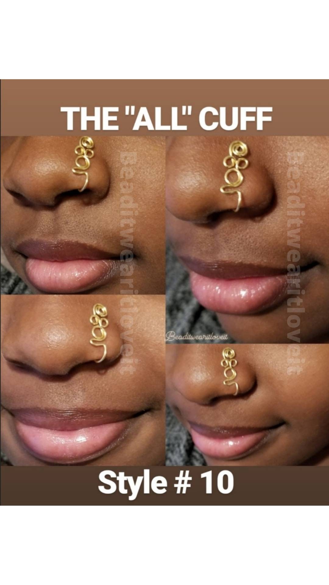 The All Cuff Unique Nose Jewelry Exclusive Nose Ring No | Etsy