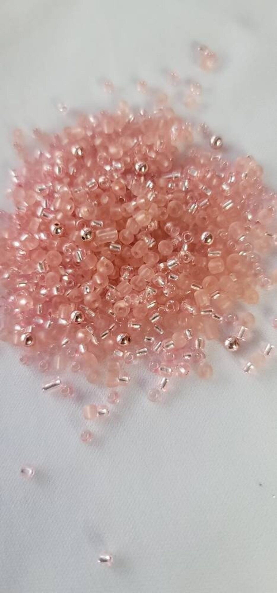 Small Passion Pink Hematite Crystal Loc Sprinkle Bead Mix, Gemstone and ...