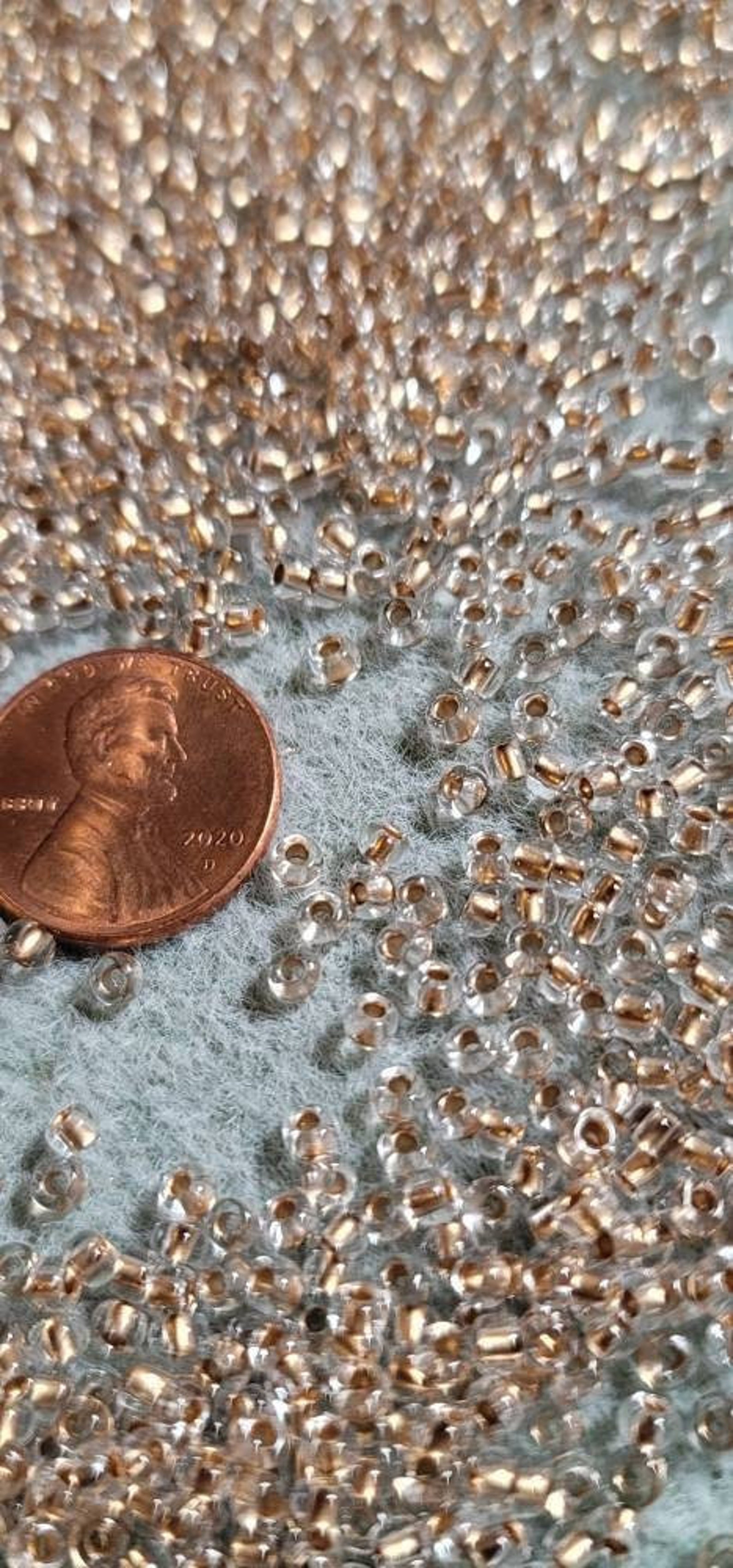 Small Gold Lined Clear Loc Sprinkle Beads, Braid Jewelry Dreadlock ...