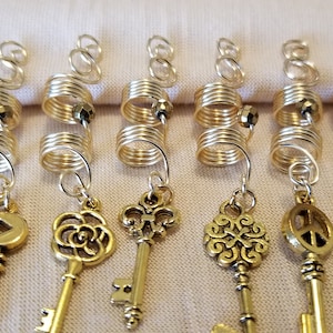 Skeleton Key Loc Jewelry. Dreadlock Hair Accessories, Beads for Braids ...