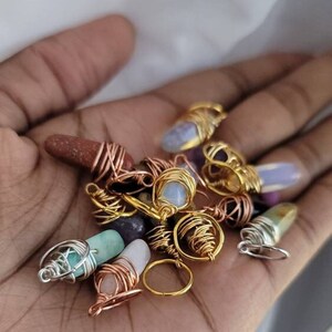 4 Piece Crystal Loc Jewelry Set. Dreadlock Hair Ring Accessories, Beads ...