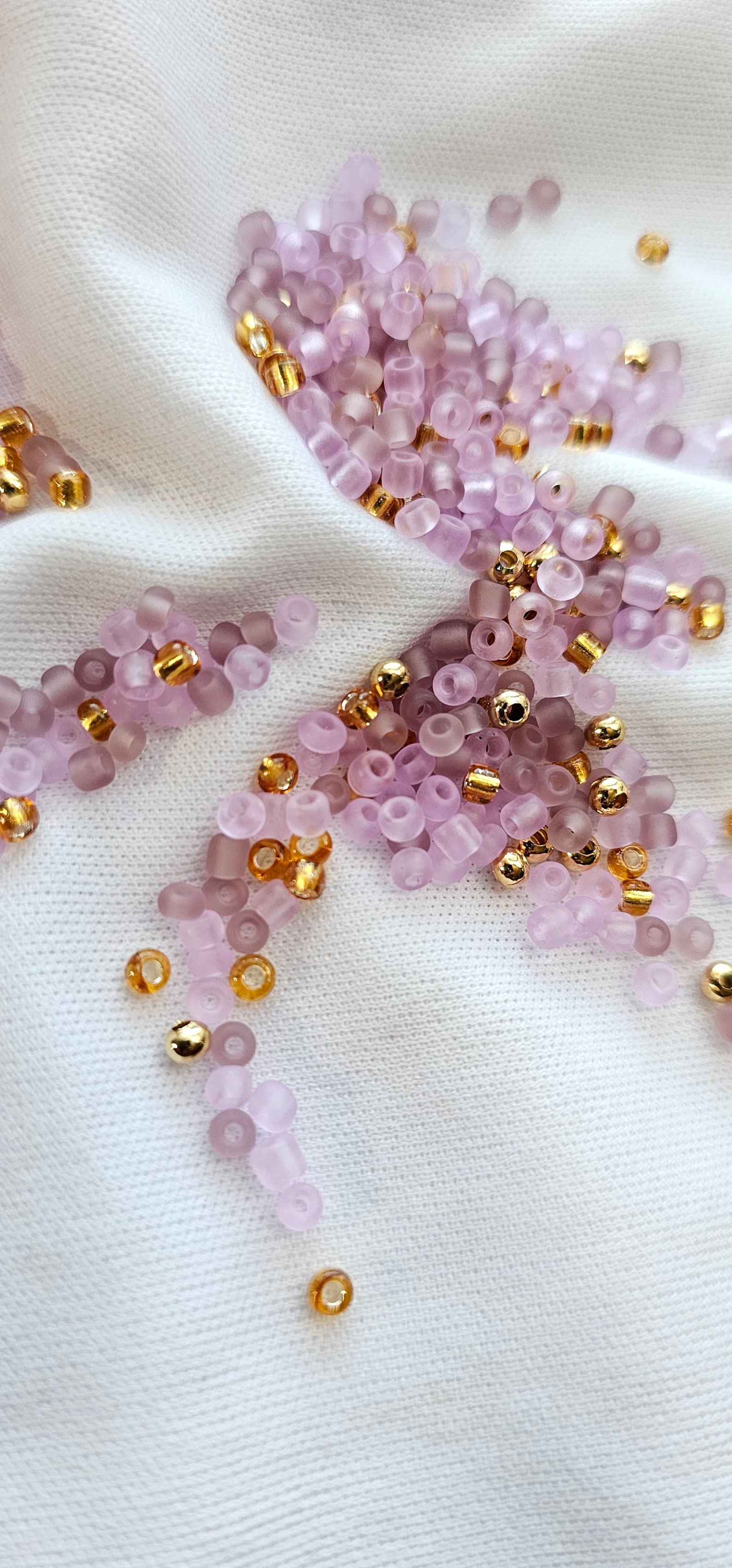 Small Purple & 24kt Gold Plated Metal Loc Sprinkle Beads Mix, Braid ...