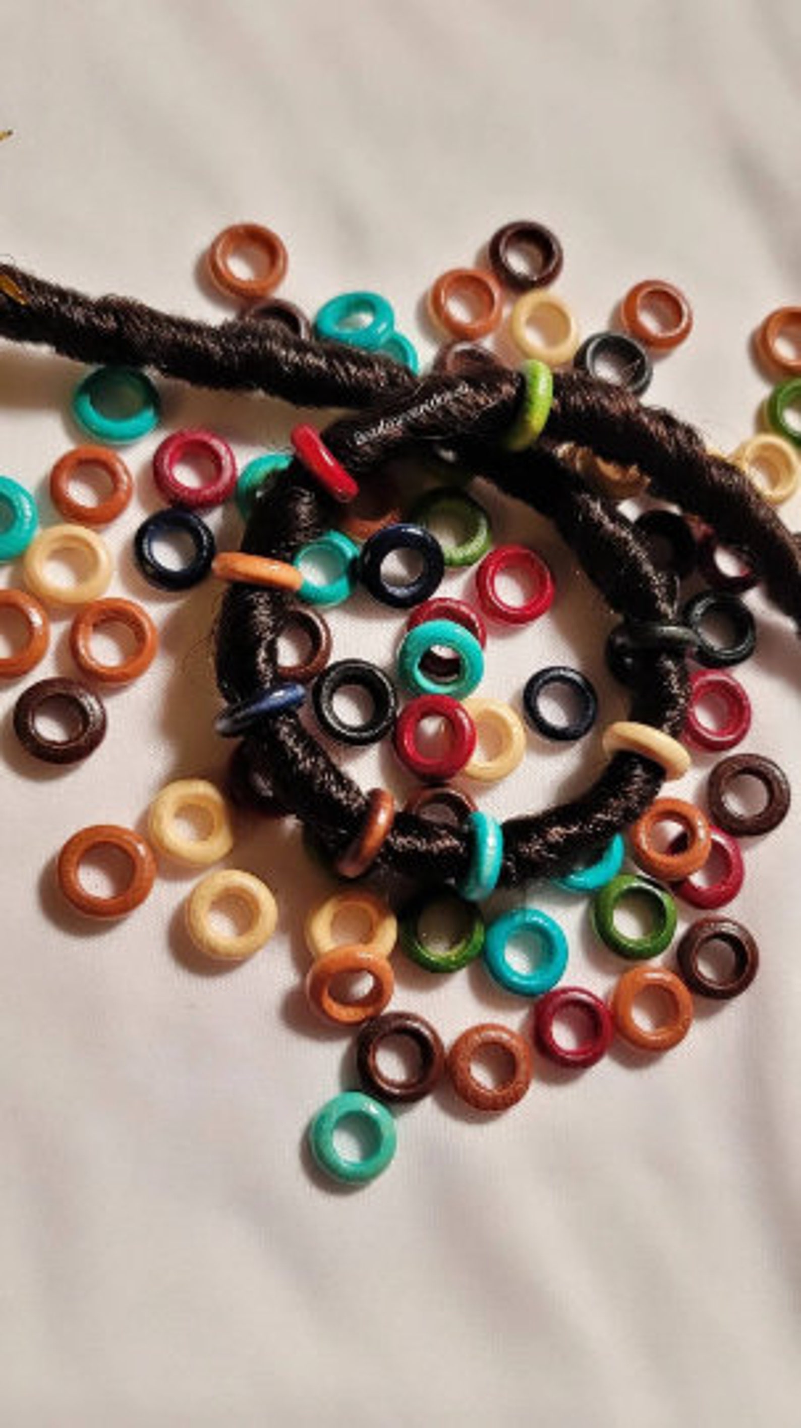 10 Piece Wood Loc Beads 6mm Wide Hole Dread Beads Dreadlock | Etsy UK