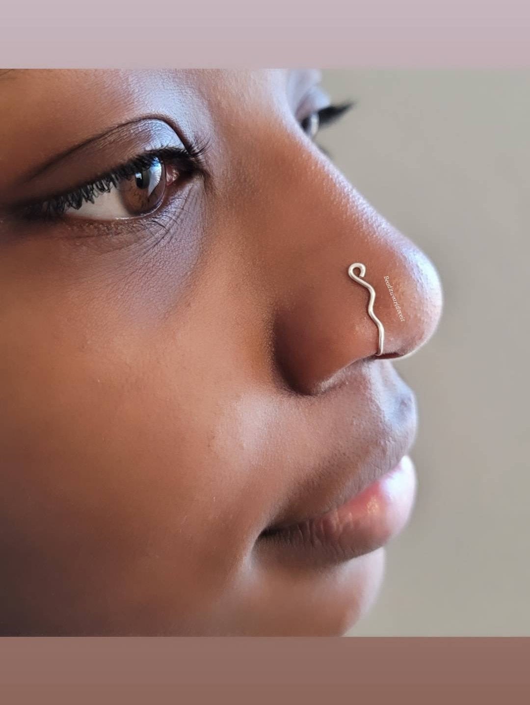 Ethnic Copper Nose Cuff Afrocentric Nose Jewelry The Purity | Etsy