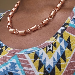 100% Authentic Copper Link Chain, Handmade, Durable. Pure Copper ...