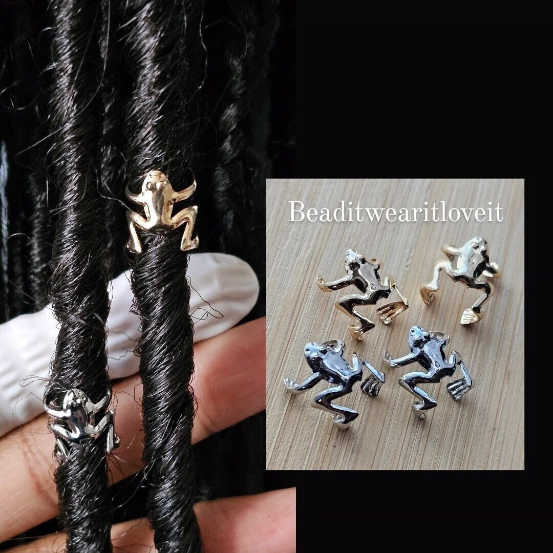 CLEARANCE 2 Frog Loc Climber Beads, Copper Dreadlock Hair Accessories ...