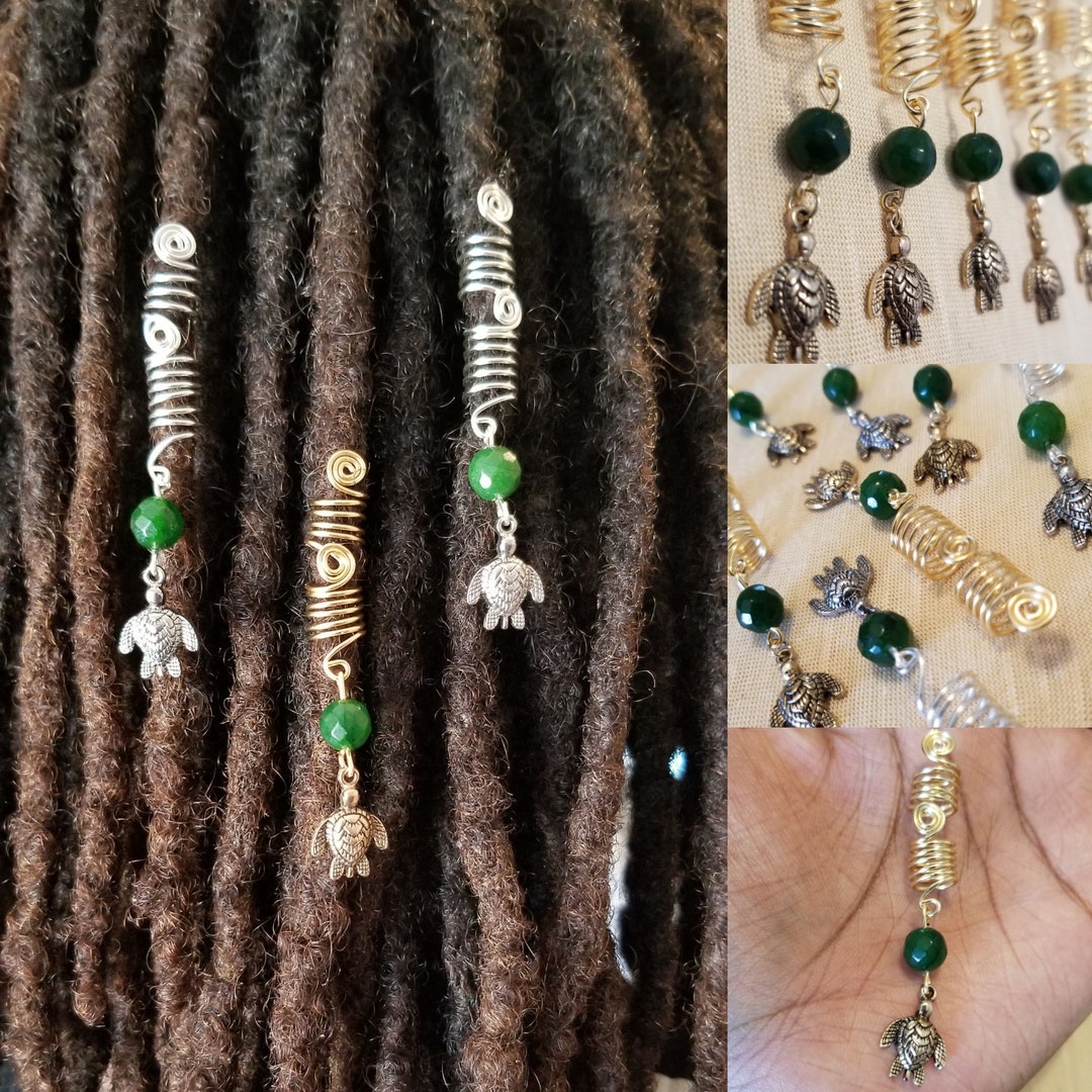 CLEARANCE Jade Crystal Loc Jewelry. Dreadlock Hair Accessories, Beads ...