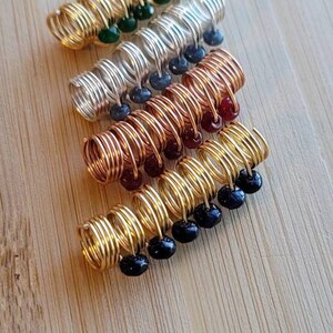 Jade Crystal Loc Jewelry. Dreadlock Hair Accessories, Beads for Braids ...