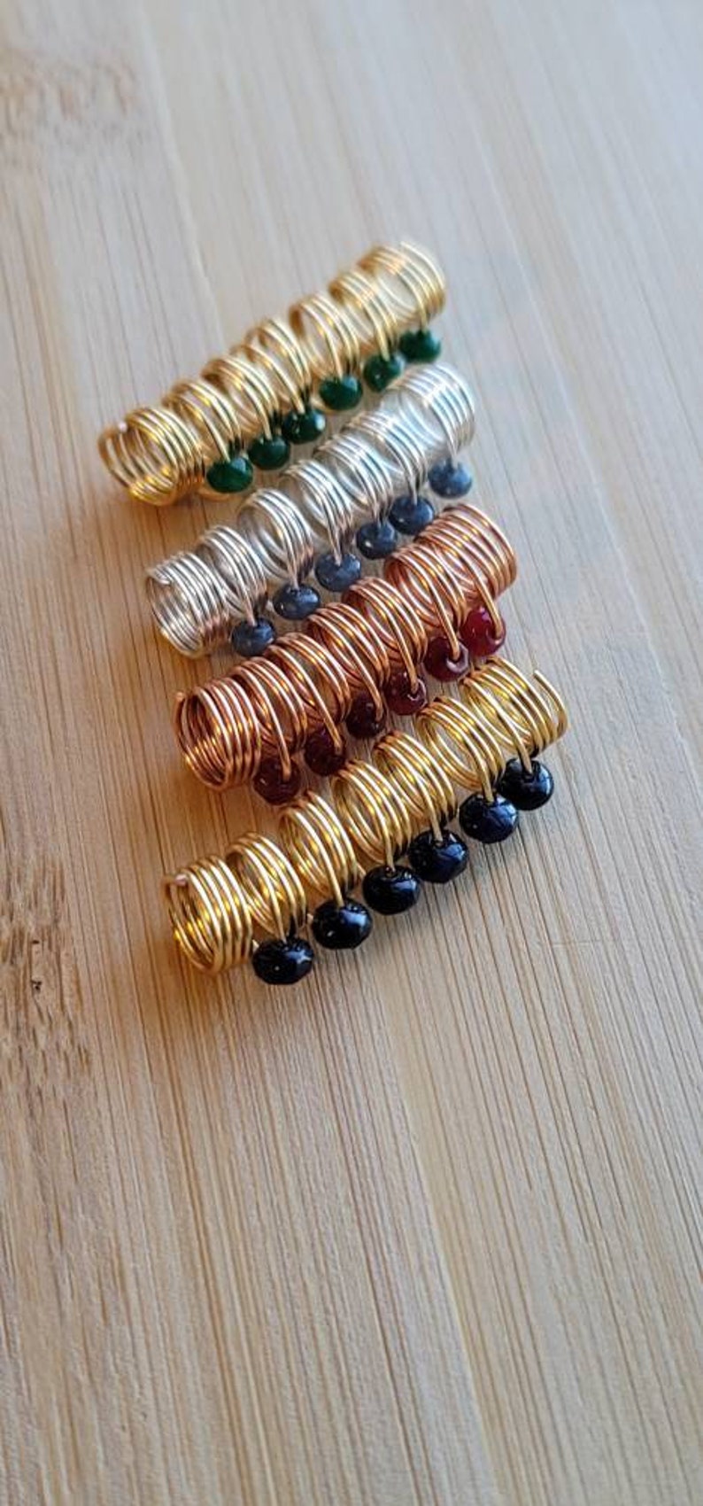 Jade Crystal Loc Jewelry. Dreadlock Hair Accessories Beads | Etsy