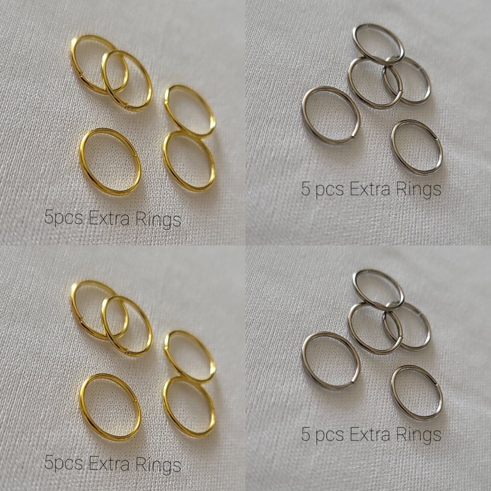 6pcs Silver Cowrie Shell Hair Rings Dread Rings Loc Jewelry | Etsy