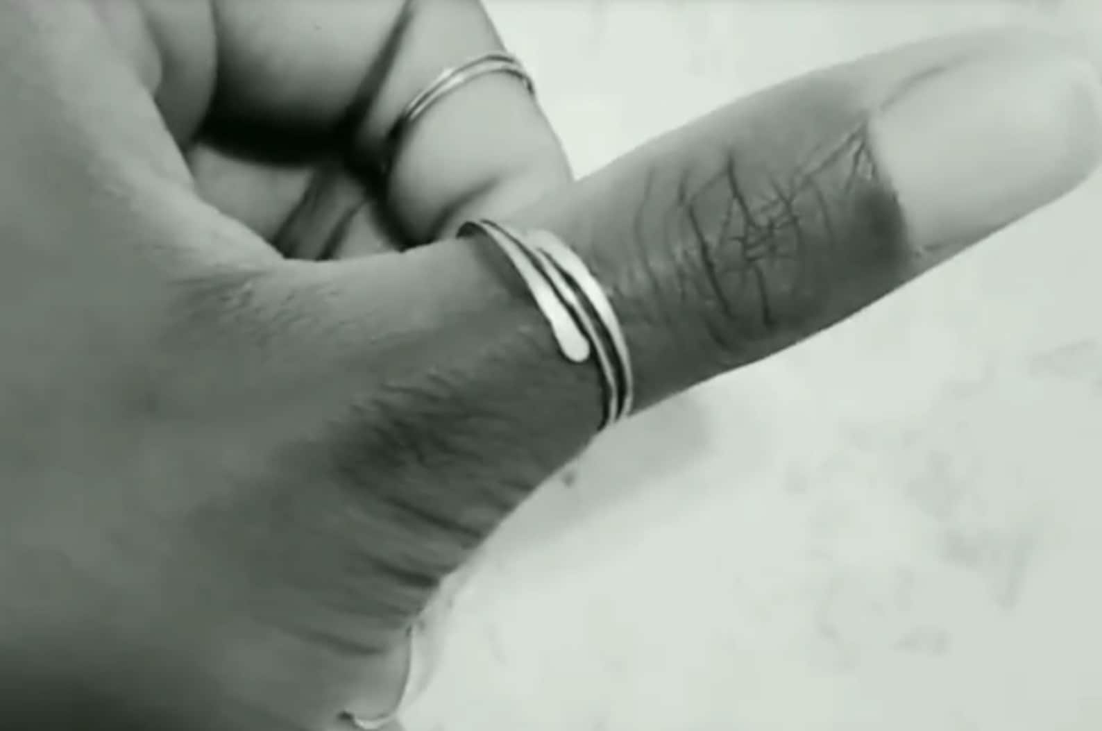 Copper Knuckle Ring Knuckle Ring Set Hammered Copper Ring - Etsy