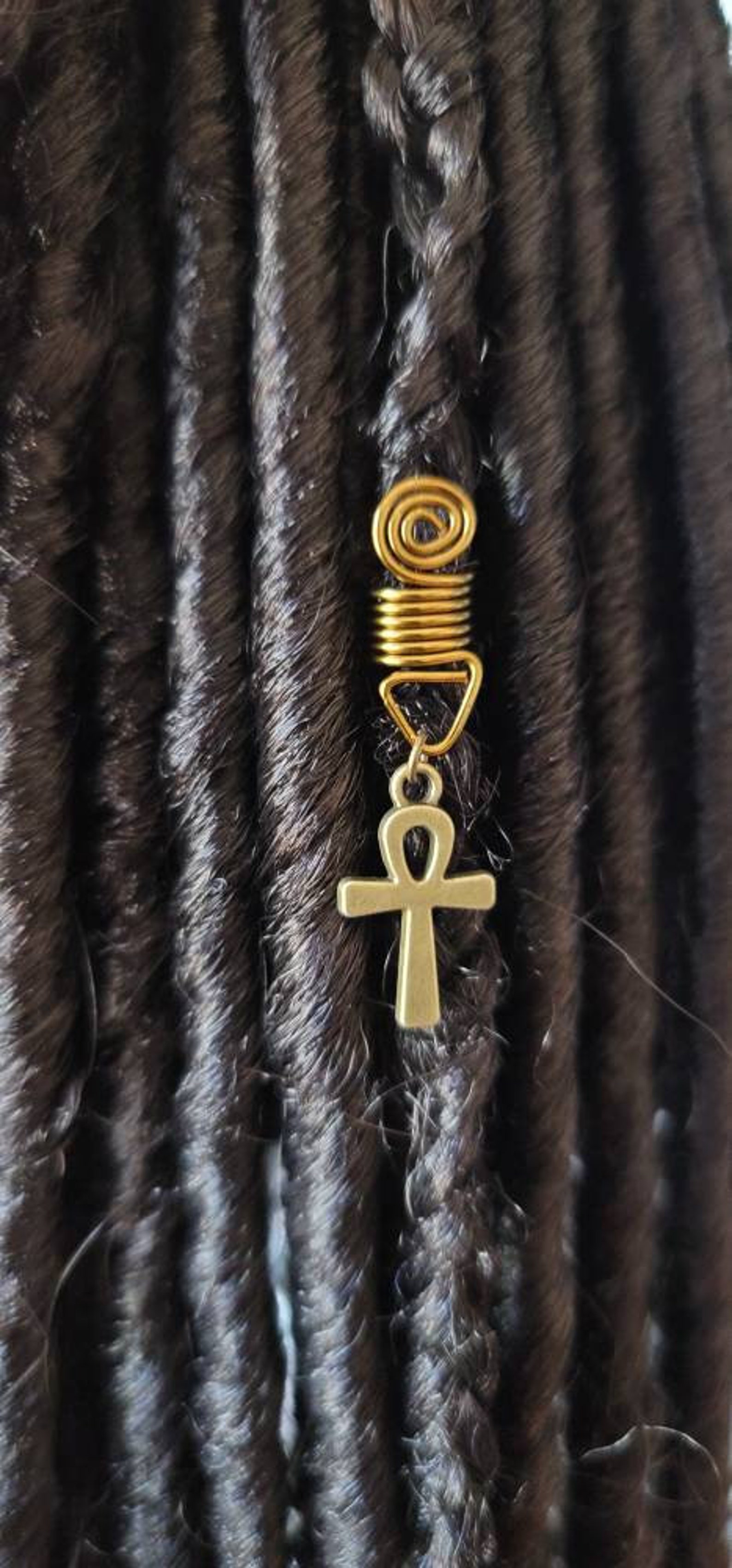 Ankh Loc Jewelry, Dreadlock Hair Accessories, Beads for Braids ...