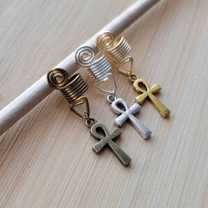 Ankh Loc Jewelry, Dreadlock Hair Accessories, Beads for Braids ...