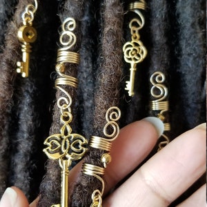 Skeleton Key Loc Jewelry. Dreadlock Hair Accessories, Beads for Braids ...
