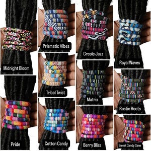 No Wire Dreadlock Loc Ties, Long Cotton Hair Tie, Thick Hair Holder ...