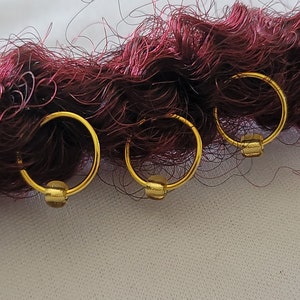 8pcs Gold Hair Rings, Dread Rings Loc Jewelry, Braid Rings, Loc Jewelry ...