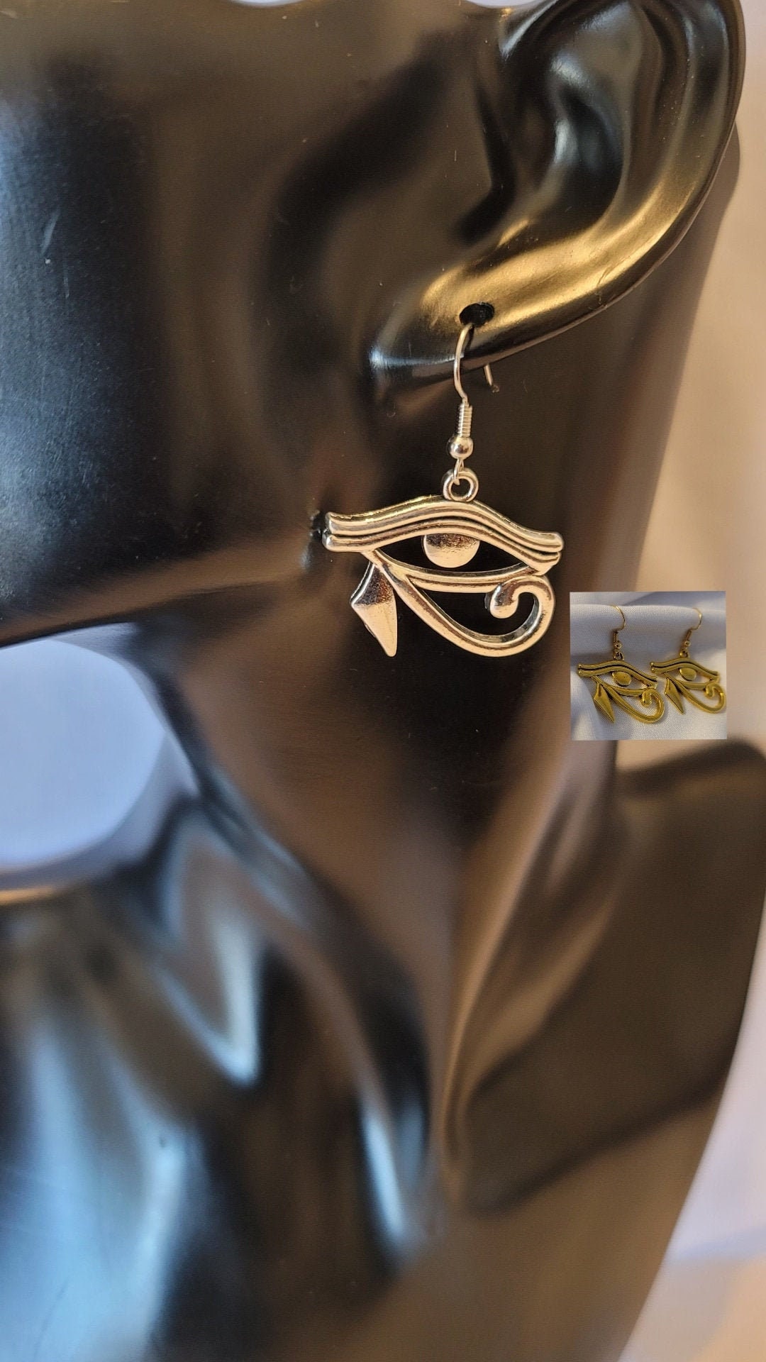 CLEARANCE Eye of Horus Earrings, Simple Style Earrings, Silver Eye ...