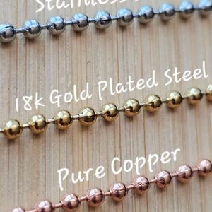 2.4mm Pure Ball Chain Sun Crystal Pendants or Earrings, 24 Inches ...
