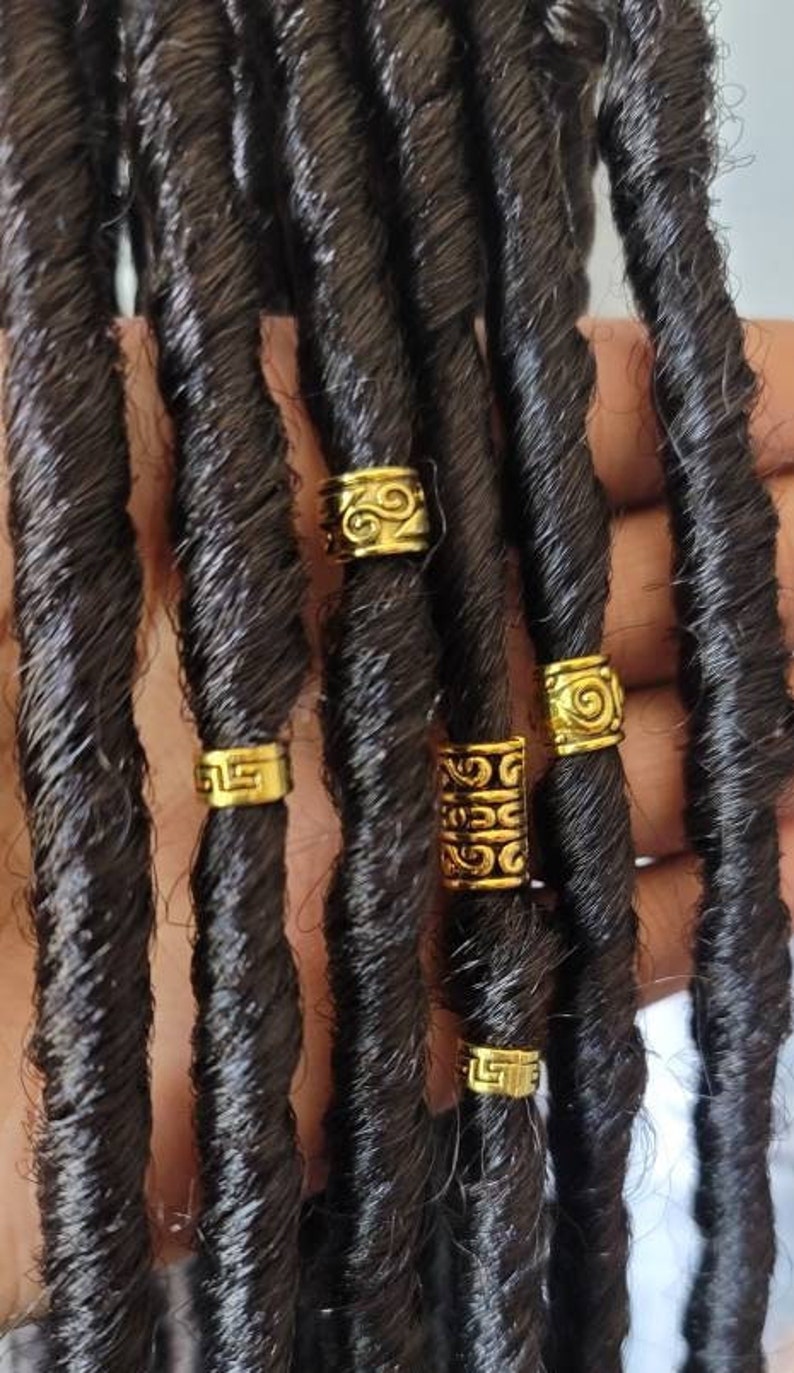 5 Pcs Metal Loc Beads Mixed Set, Dreadlock Hair Accessories, Beads for ...
