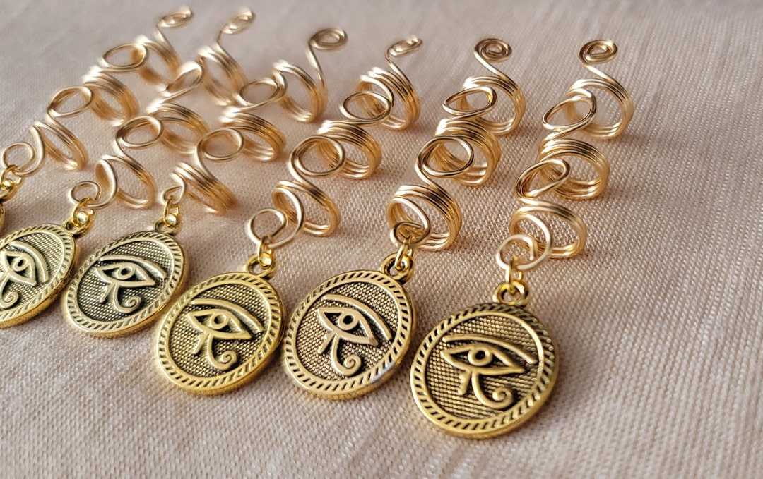CLEARANCE Egyptian Loc Jewelry, Loc Coils, Dreadlock Cuff, Hair Beads ...