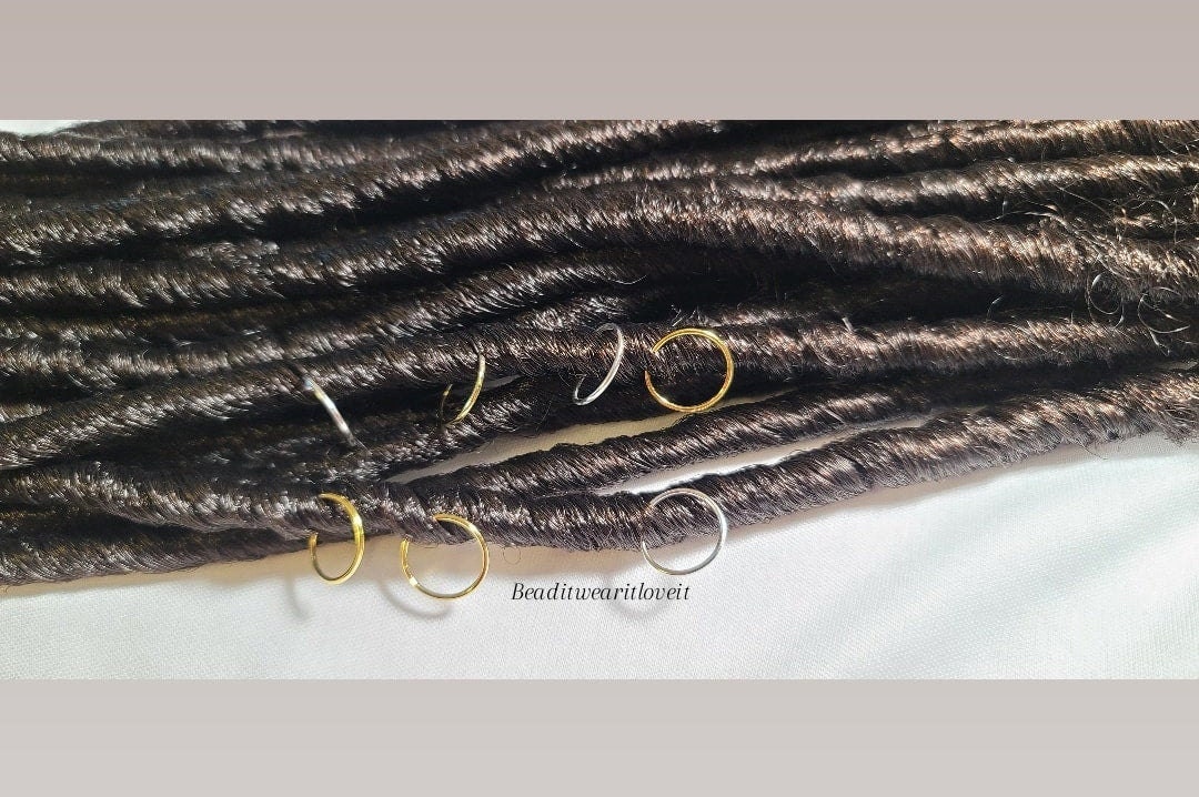 10pcs Hair Rings For Locs Braids & Twists Dread Rings Braid | Etsy
