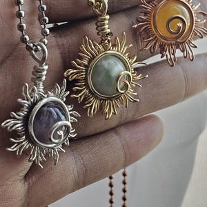 2.4mm Pure Ball Chain Sun Crystal Pendants or Earrings, 24 Inches ...