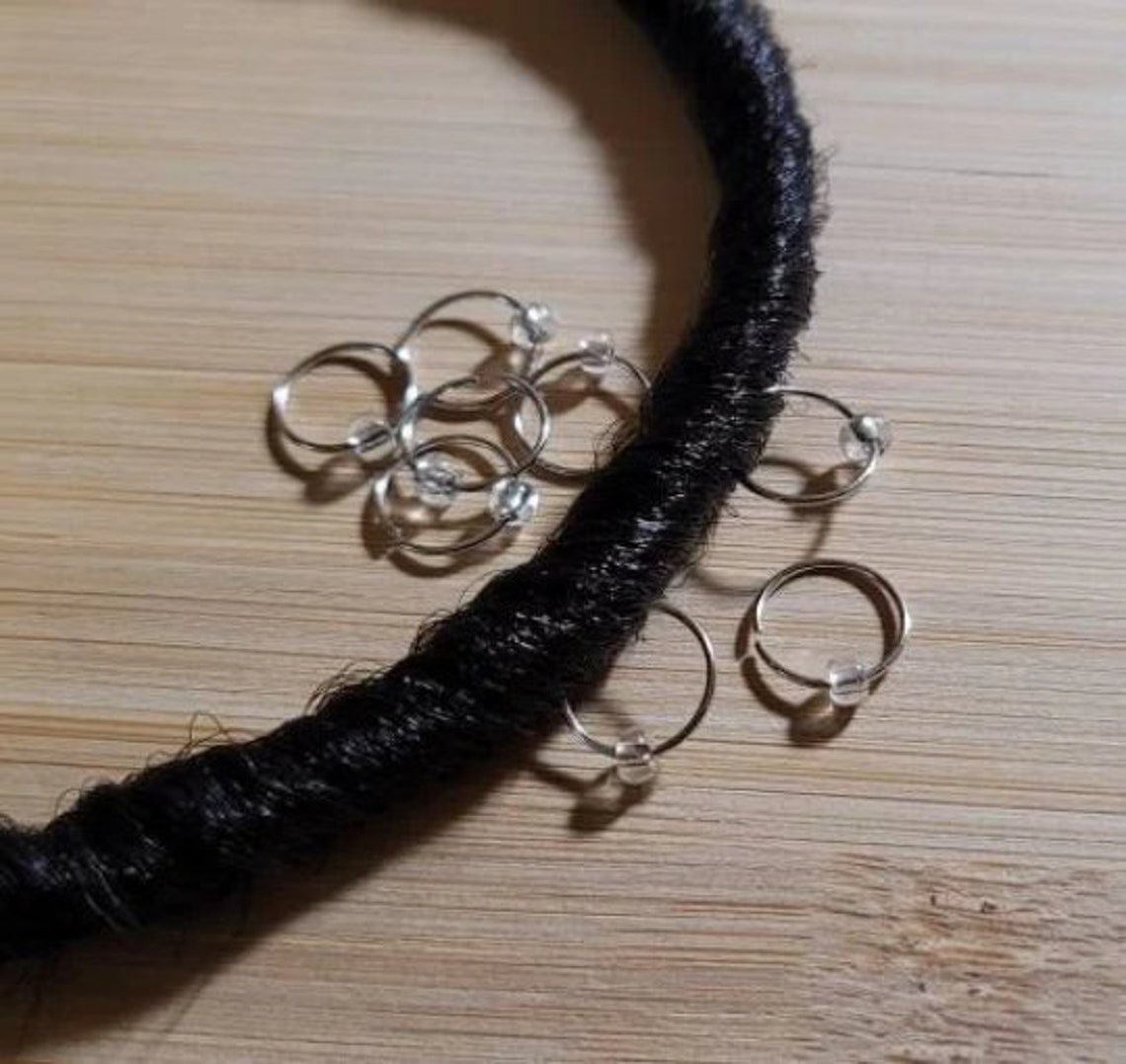 8pcs Gold Hair Rings Dread Rings Loc Jewelry Braid Rings - Etsy
