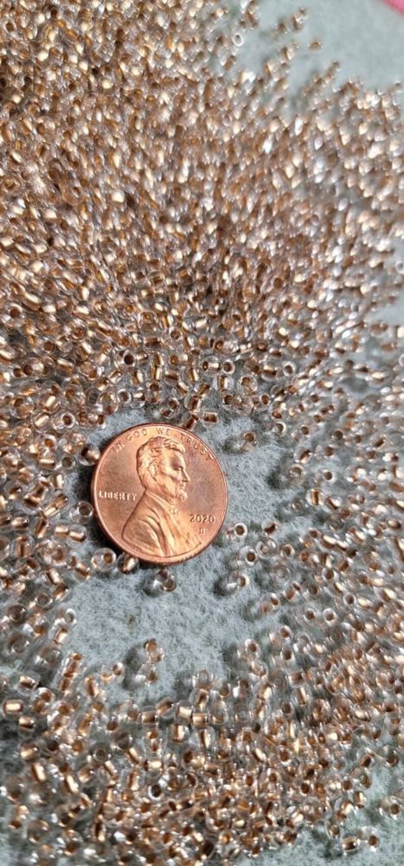 Small Gold Lined Clear Loc Sprinkle Beads, Braid Jewelry Dreadlock ...